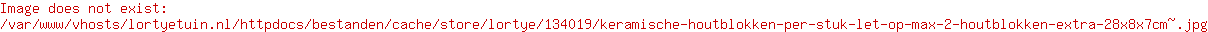 Keramische Houtblokken, per stuk, LET OP: Max. 2 houtblokken extra ...