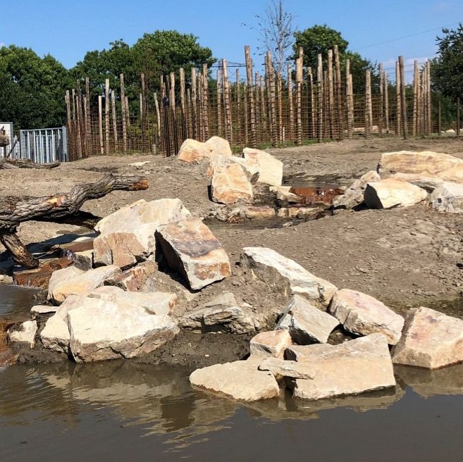 Arkose Stapelsteen 400-800 mm. ~ | L’Ortye Tuin-Deco-Bouw