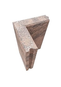Opsluitband hoek roestbruin 40x7 cm. ~ | L’Ortye Tuin-Deco-Bouw
