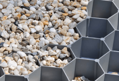 Grindmat - Splitplaat HDPE grijs met vliesdoek 120x80x3 cm. AKTIE | L ...