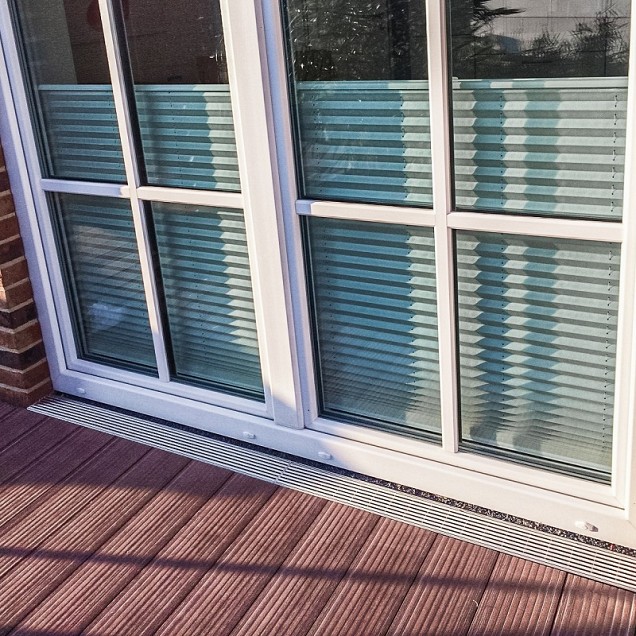 ACO Highline met lengtestaafrooster 100 cm. ~ | L’Ortye Tuin-Deco-Bouw